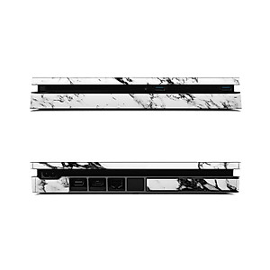 Head Case Designs Officially Licensed Juventus Football Club White Marble Art Vinyl Sticker Gaming Skin Decal Cover Compatible With Sony PlayStation 4 PS4 Slim Console and DualShock 4 Controller