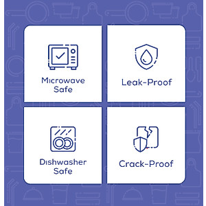 GUSTO [48 Sets 16 oz. Plastic Deli Disposable Food Storage Containers With Airtight Lids (Formerly Comfy Package)