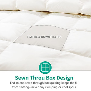 APSMILE 2PCS Down comforters and Duvet Cover Set