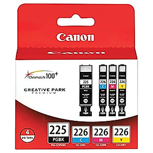 Canon PGI225/CLI226 Color Multi Pack Compatible to iP4820, MG5220, MG5120, MG6120, MG8120, MX882, iX6520, iP4920, MG5320, MG6220, MG8220, MX892