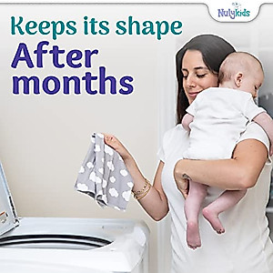 Nuly Kids Baby Burp Cloths - Baby Girl & Baby Boy Burping Cloths, 100% Cotton Burp Cloth - Baby Burp Cloths, Boys & Girls Diapers Blanket - Double Layered Burping Cloths for Babies - 6 Pack, Patterned