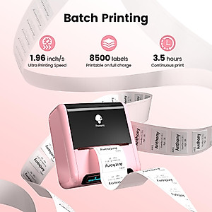 Memoking M200 Label Maker Machine with Tape 3 Rolls - Portable Label Printer for Labeling Products - Bluetooth Label-Maker Wireless - Thermal Barcode Label Printer for Clothes,Address,Jars,Album,Cable