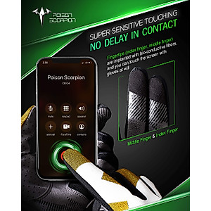 POISON SCORPION Dirt Bike Gloves, Motorcycle Gloves for Men Women Outdoor Sports Full Finger Gold M fit Motocross MX BMX MTB ATV UTV Mountain Bicycle Cycling Biking Riding