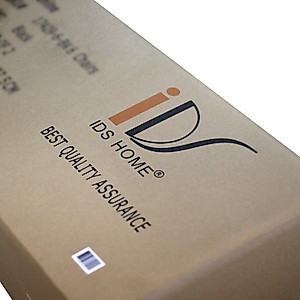 IDS Home 7 Piece Glass Dining Table and Chair Set for 6 Kitchen Dining Room Furniture Rust Resistant Metal Leg Frame Black