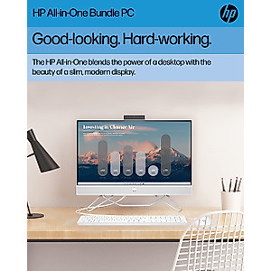 HP All-in-One PC, 23.8" FHD Micro-Edge Touchscreen Display, AMD Ryzen 5 Processor, AMD Radeon Graphics, 12 GB RAM, 512 GB SSD, Windows 11 Home OS, Wi-Fi (24-cb1142, 2022) (Renewed)