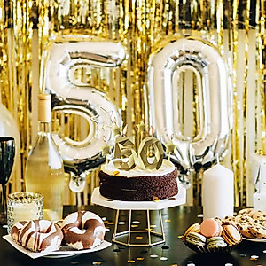 Golden Number 5 Birthday Candles and Star Birthday Candles 2.76 inch Birthday Cake Candles 3D Diamond Shaped Candles are Suitable for Birthday Parties and Anniversary Cake Decorations Candles(Gold 5)
