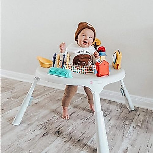 ORIBEL PortaPlay Convertible Activity Centre with Development & Interactive Toys and Converts to Play Table. Wonderland Adventures (Grey)