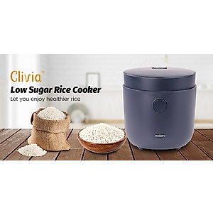 Clivia Low Sugar Rice Cooker 2L Healthy Low Carbohydrate, Mini Rice Cooker Rice Cooker, Stainless Steel Multifunctional Pot, Home Fully Automatic Multifunctional Rice Cooker