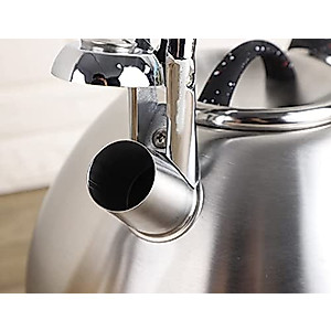 Stovetop Tea Kettle Whistling Teapot Tea Kettle Stainless Steel Whistling Kettle 3.5L Hot Water Boiler Kettle Kitchen Stovetop Tea Kettle Teapot Stove Top Kettle Tea Pot teapot