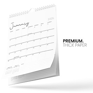 Karto Wall Calendar 2024-2025 - Vertical 8.5x11 inch Runs Until December 2025 - Boost Your Productivity and Easy Planning with the Aesthetic Monthly Calendar - Cursive