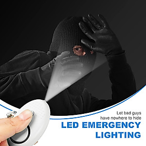 Konohan 16 Pack Security Sound Personal Alarm, 130dB Personal Alarm Keychain with LED Light and Buckle, Personal Alarm Emergency Alarm Defense Personal Alarm Keychain for Women Kids Elderly