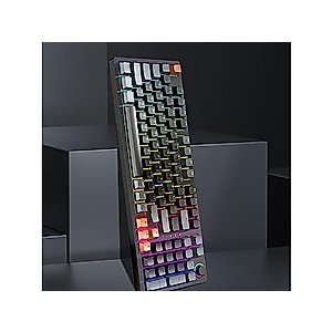 SAMA SM68 Wireless Gaming Mechanical Keyboard Type C 2.4G Bluetooth Third Mode Keyboard 68 Keys RGB Multifunctional PC Keyboard for Windows/MAC Purple