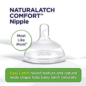 Playtex Baby Naturalatch Comfort Nipples, Medium Flow, 2 Count