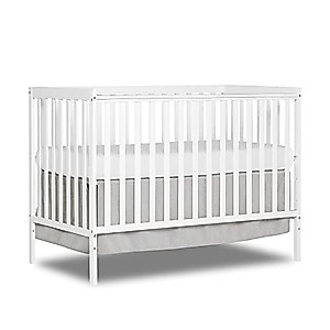 Dream On Me Synergy 5-In-1 Convertible Crib In White, Greenguard Gold Certified