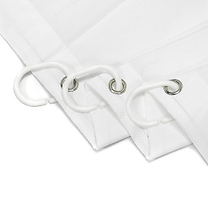 LB Christmas Flamingo Shower Curtain Pink Flamingo with Palm Tree and Christmas Balls Bathroom Shower Curtain Xmas Beach Theme Bathroom Decor with Hooks 72Lx72W Inch Polyester Bath Curtain