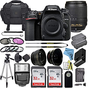 Nikon D7500 20.9MP DSLR Digital Camera Body w/AF-S DX NIKKOR 18-140mm f/3.5-5.6G ED VR Zoom Lens + 2 Pcs SanDisk 32GB Memory Card + Padded Camera Bag + Accessory Bundle (Black) (Renewed)