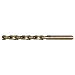 Cle-Line C23371 Cobalt Heavy Duty Jobber Length Drill, Cobalt, Gold Oxide Finish, Straight Shank, 135-Degree Split Point, 15/32" Drill Diameter (Pack of 6)