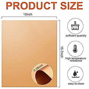 Grill Mat Set of 18 Non Stick BBQ Copper Grill Mats, Heavy Duty, Reusable, and Easy to Clean Works on Electric Grill Gas Charcoal BBQ 15.75 x 13 Inch