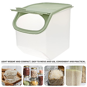 Cabilock Large Clear Storage Bins Airtight Rice Storage Bin rice dispenser rice storage box rice dispenser container Cereal Containers Large Kitchen Storage Containers Glass Snack Containers