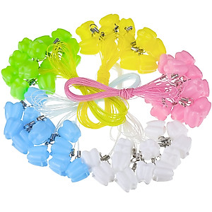 60 Pieces Lost Teeth Saver Necklace Organizer Milk Teeth Storage Box Necklace Cute Fairy Baby Teeth Keepsake Holder Children Teeth Save Box for Lost Teeth Storage Box, Children's Day Gifts