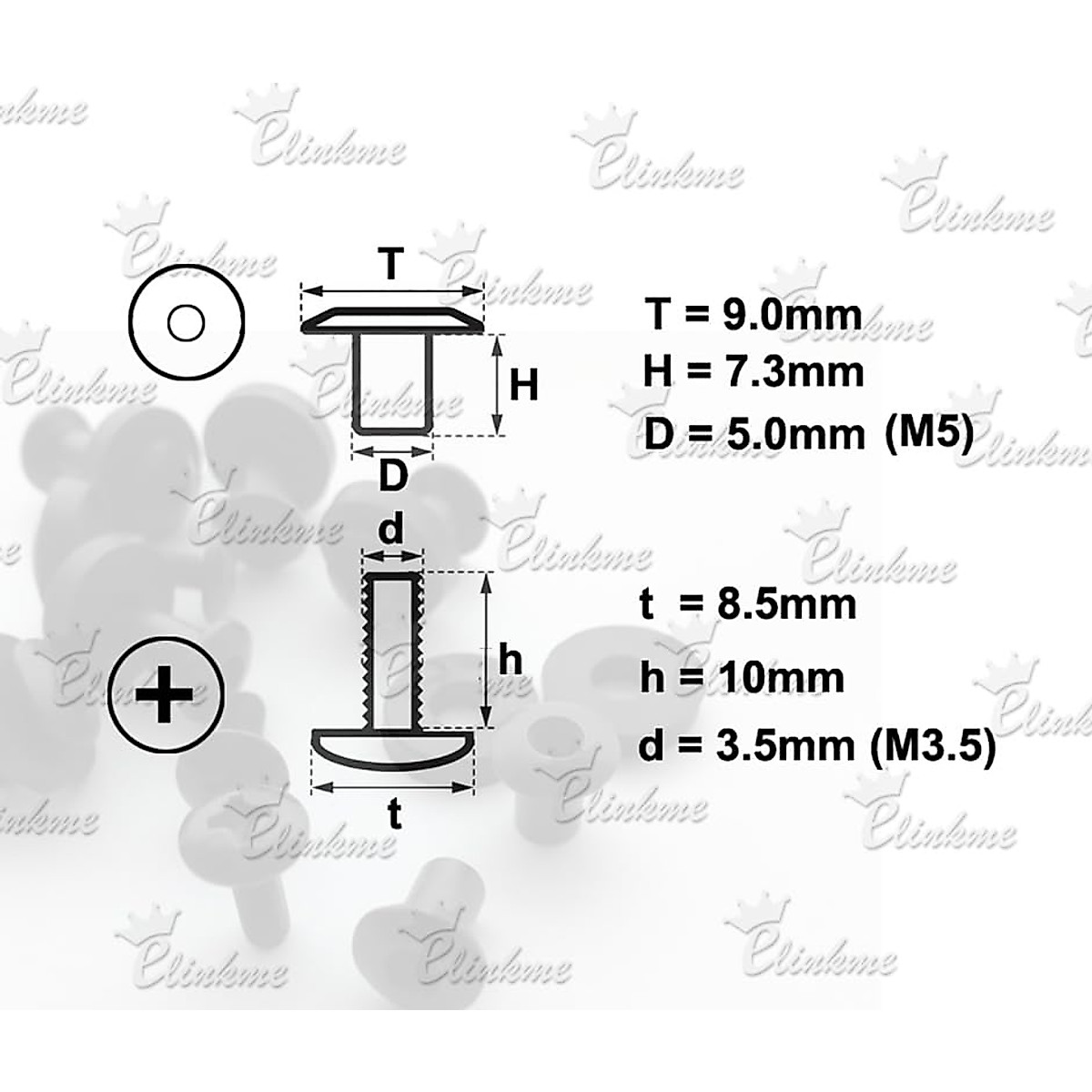 29mm x 69mm Metal Spring Belt Rose Black Color Clips for Kydex Sheath Holster Knife Sheath Clip (Left Style