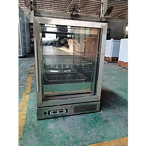 Kolice Commercial Beef Aging Showcase Freezer, Dry Aging Beef Fridge and Cabinet, Steak Aging Machine,Commercial Steak Ager-168L, 3 Tiers,Temperature Range: -5℃~ to 10℃ (23℉ to 50℉)