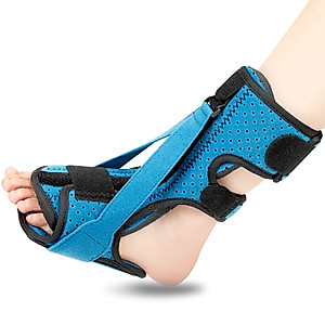 exhood Plantar Fasciitis Night Splint, Plantar Fasciitis Relief Brace, 2 Adjustable Straps Plantar Fasciitis Night Splint Relief Plantar Fasciitis, Foot Drop, Achilles Tendonitis, Day&Night