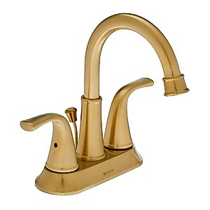 Bettine 4 in. Centerset 2-Handle High-Arc Bathroom Faucet in Matte Gold