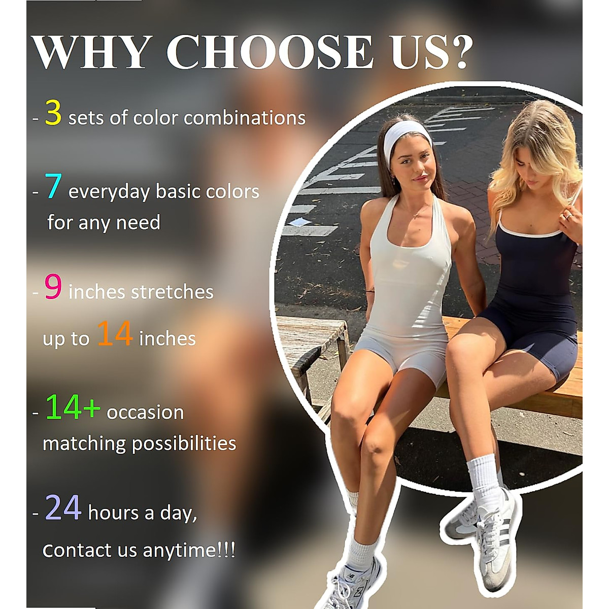 Trendy Non-Slip Headbands Set for Women - 7PCS Elastic Soft Thick Cotton Cloth Headbands for Yoga, Running, Workout, and Sports