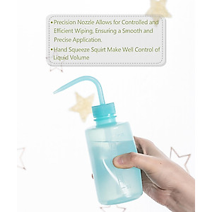 Tattoo Wash Bottle- Melphoe 2Pcs 250ml Water Squirt Bottle Succulent Watering, Safety Rinse Bottle Watering Tools, Tattoo Supplies, Irrigation Squeeze Sprinkling Can Wash Plant Bottle (Blue)