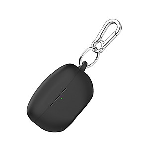 Compatible with Sony WF-1000XM5 Case Cover with keychain, Soft Silicone Protective Skin Case for Sony XM5 Wireless Earbuds 2023 WF1000XM5 (Black)