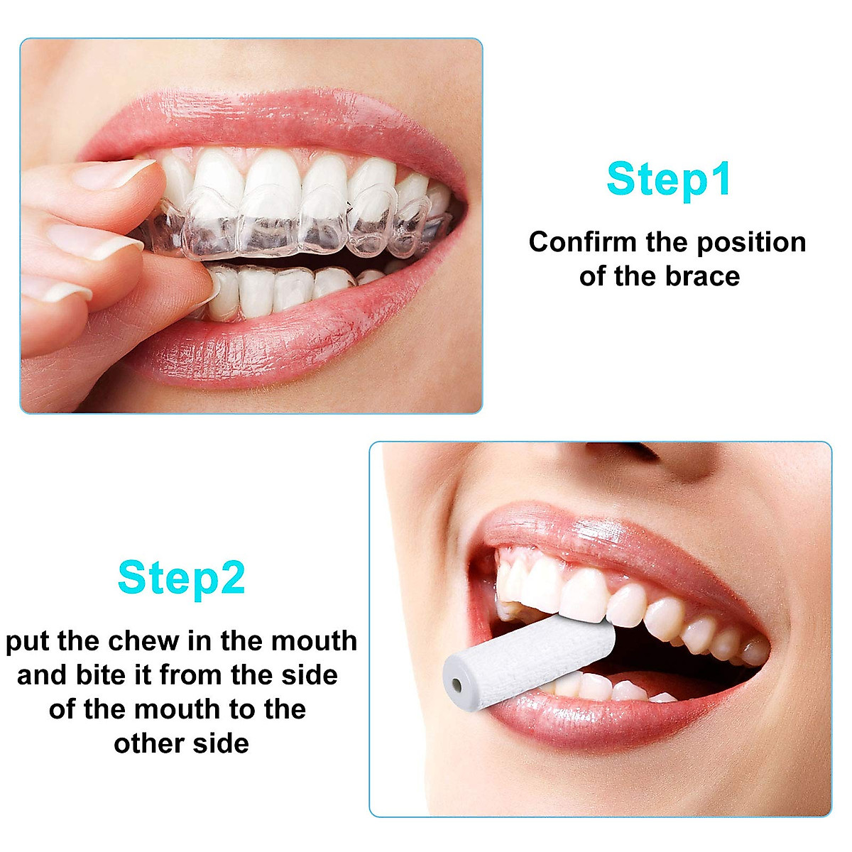 BBTO 60 Pieces Aligner Tray Seaters for Chompers Orthodontic Aligner, 6 Colors