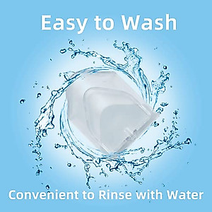 2 Pack Spout Cover for Ninja Blender Lid YOUNGER-RIS Replacement Part Covers for Ninja Blender Compatible with Ninja Locking Lid 72oz Pitchers Spout Covers for NJ600 NJ602 BL500 BL781 (Black & White)