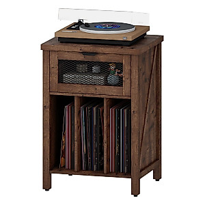 BON AUGURE Large Bookshelf and Record Stand