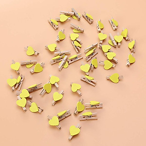 50pcs Love Clip Love Photo Clip Photo Mini Clip Photo Clip Love Photo Wood Clip