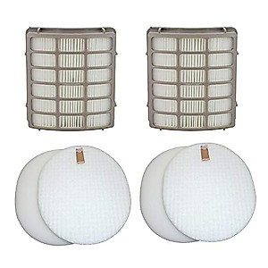 ConPus Hepa & Foam & Felt Filters Replacement for Shark Navigator Professional NV60, NV70, NV70 26, NV71, NV80, NV80 26, NVC80C, NV90, NV95, UV420 Vacuums. Compare to Part # XFF80 & XHF80