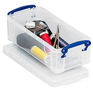 Really Useful Storage Box 0.9 Litre Clear Ref 0.9C