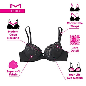 Maidenform womens Comfort Devotion Your Lift Underwire Dm1195 Bra, White, 36C US