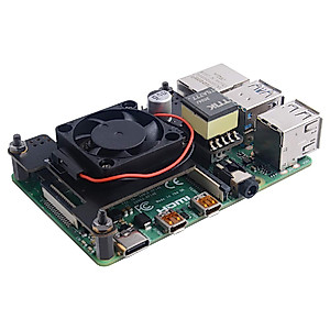GeeekPi Isolated PoE HAT for Raspberry Pi 4, Support IEEE 802.3af or 802.3at PoE Standard,with Cooling Fan 30x30x7mm for Raspberry Pi 4 Model B / 3B+ 3B Plus