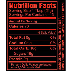 Mike's Extra Hot Honey, America's #1 Brand of Hot Honey, Spicy Honey, All Natural 100% Pure Honey Infused with Chili Peppers, Gluten-Free, Paleo-Friendly (10oz Bottle, 1 Pack)