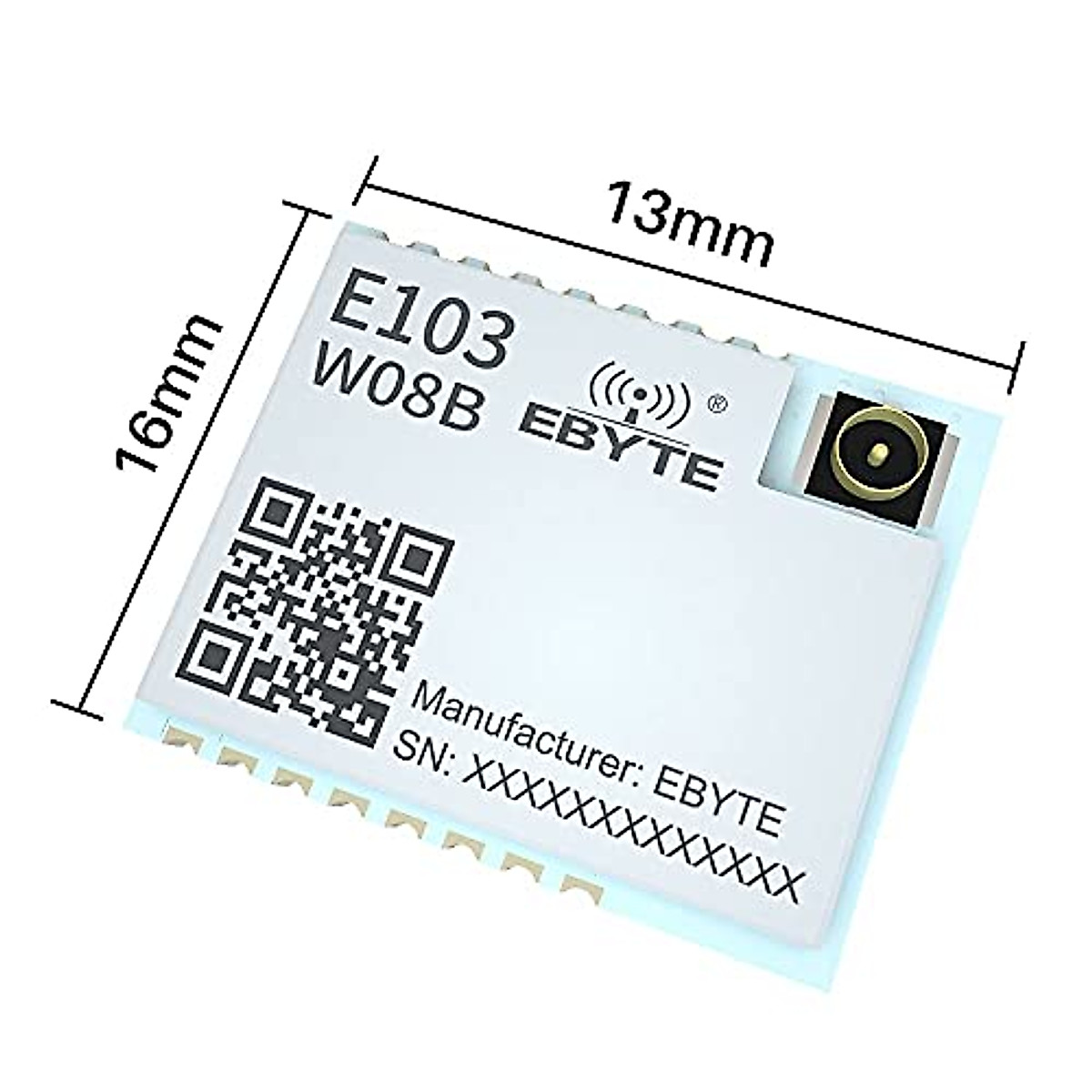 EBYTE 2.4GHz WiFi Serial Port Module 12dBm 802.11b Dual ARM Core WPA TCP HTTP Client MQTT E103-W08B IPX Antenna Interface for Smart Agriculture Remote Control