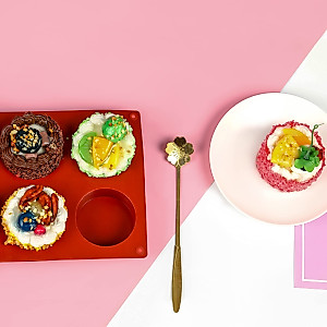 Silicone Molds Chocolate Molds Round Cylinder Candy Cookie Chocolate Oreos Molds(4 PCS), Perfect Molds for Chocolate Covered Oreos, Cupcake, Candy, Pudding, Mini Soap Making (4, Brown)