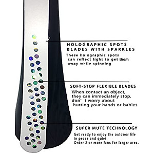 AOUKUNG Food Fan for Outside Restaurants,Outdoor Picnic Table,Portable Table Fans