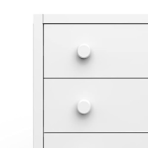 Child Craft Orbit 3 Drawer Dresser for Baby Nursery or Kid’s Bedroom Storage, Modern Contemporary Bedroom Furniture, Anti-Tip Kit Included, 42”L x 18”D x 34”H, (Matte White)