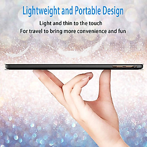 Case for All-New Fire HD 10 Tablet (7th/9th Generation,2017/2019 Release),with Adjustable Stand & Auto Wake/Sleep Feature Smart Protect Cover for Fire HD 10.1 inch - Sunflower and Black Cat