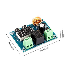 FORIOT 2Pcs XH-M609 Voltage Protection Digital Display Switch Module DC 12V-36V Low Voltage Disconnect Protection Over Discharge Protection Module