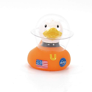 Space (mini) Rubber Duck Bath Toy by Bud Duck | Elegant Gift Packaging - One small waddle for duck, one giant waddle for duckkind!" | Child Safe | Collectable