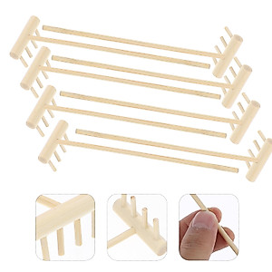 HEALLILY 8Pcs Mini Zen Sand Rakes Bamboo Rakes Tool Miniature Meditation Zen Garden Tool Feng Shui Tabletop Rock Ornament Garden Desktop Sandbox Kits 14cm x3. 5cm
