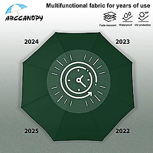 ABCCANOPY Durable Patio Umbrellas 7.5' Green