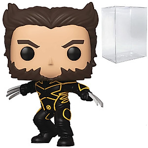 POP Marvel: X-Men 20th Anniversary - Wolverine in Jacket Funko Pop! Vinyl Figure (Bundled with patible Pop Box Protector Case) Multicolored 3.75 inches